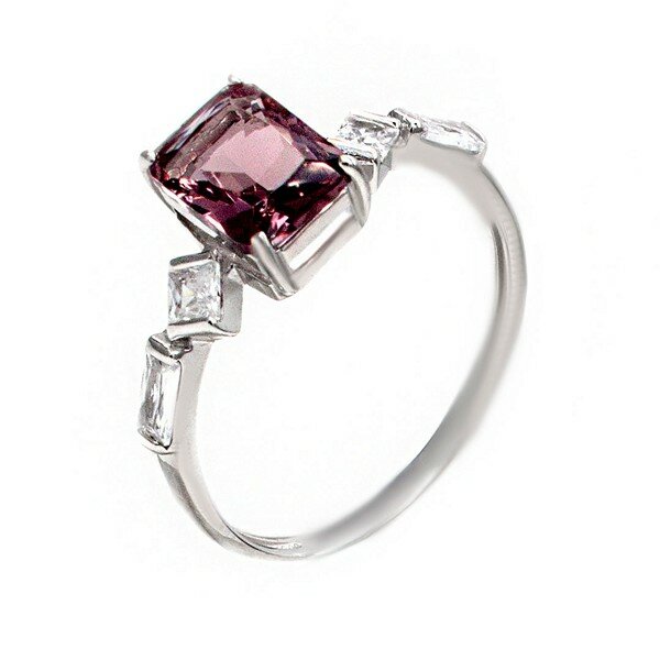 Кольцо JEWELIN, серебро, 925 проба, родирование, фианит