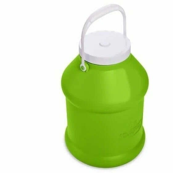 Бидон Liveingreen "Просперо", пластмассовый, 8 л, 22х22х31 см, закручивающаяся крышка, с ручкой, зеленый