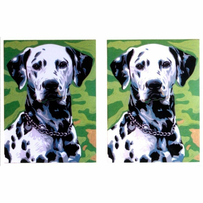 Канва GOBELIN L. DIAMANT "Далматины", жесткая, 2 рисунка на листе