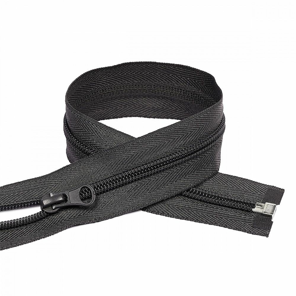 Молния MaxZipper пластмассовая, спираль, 50 см, цвет F312, серый, упаковка 50 штук