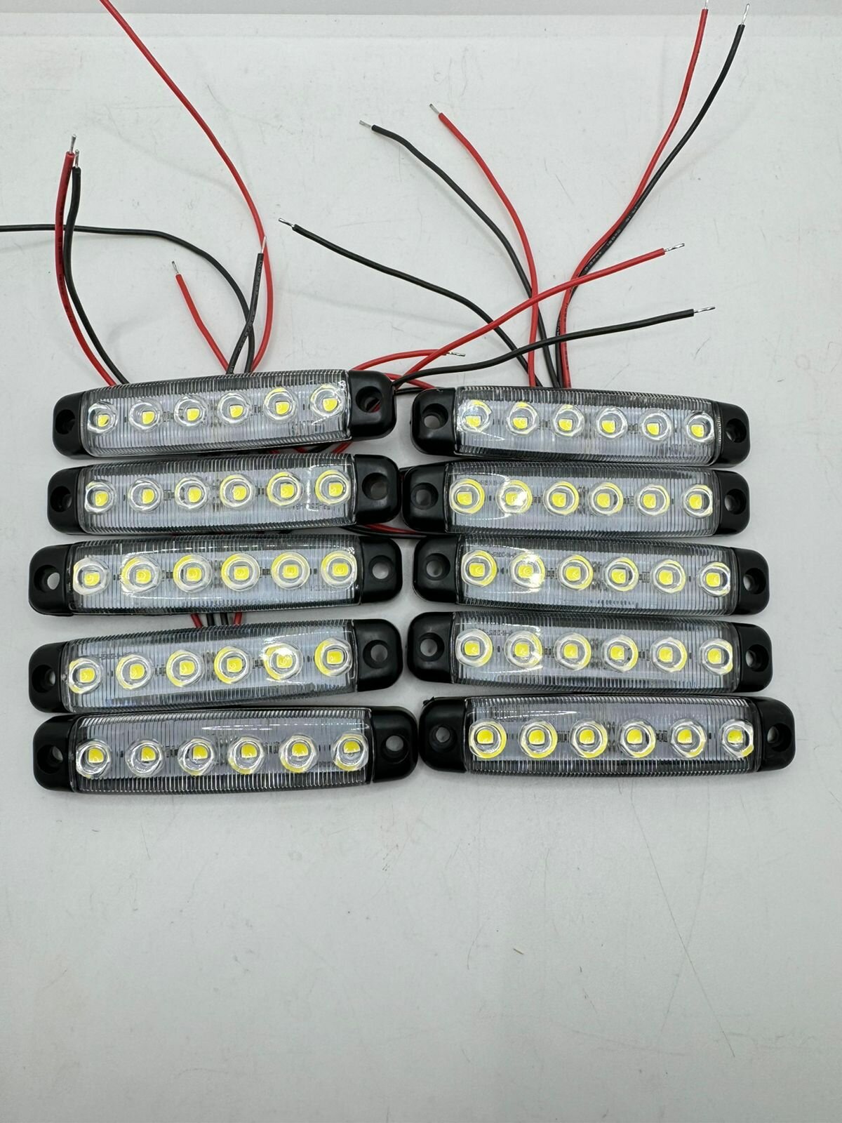 Универсальные Повторители габаритов 12-24V 10шт 6LED