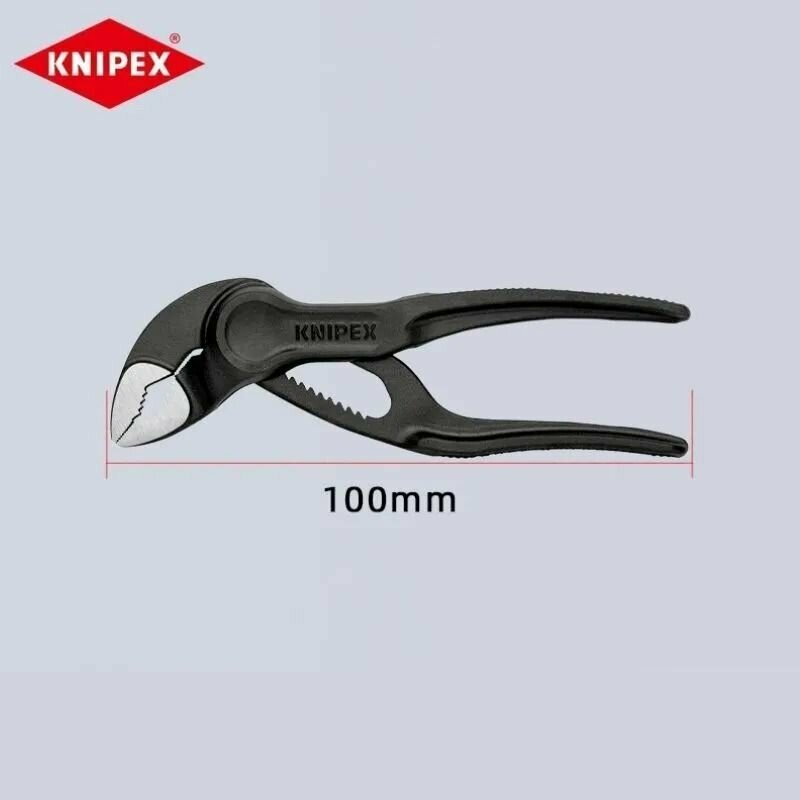KNIPEX 87 00 100 Cobra XS Мини - насосные щипцы 4 - дюймовые одноручные высокоточные（Оригинальный и аутентичный）