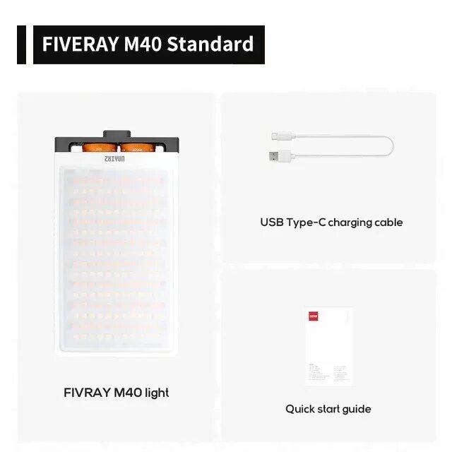 Видеосвет ZHIYUN FIVERAY M40 Standard