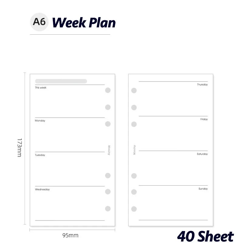 Сменный сердечник из коллекции простых листьев из нержавеющей стали A6