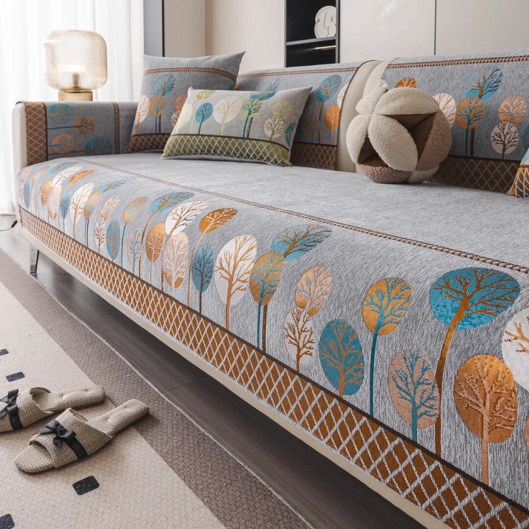 Чехол для дивана Full Moon Tree Pillow Case-45x45cm, Grey