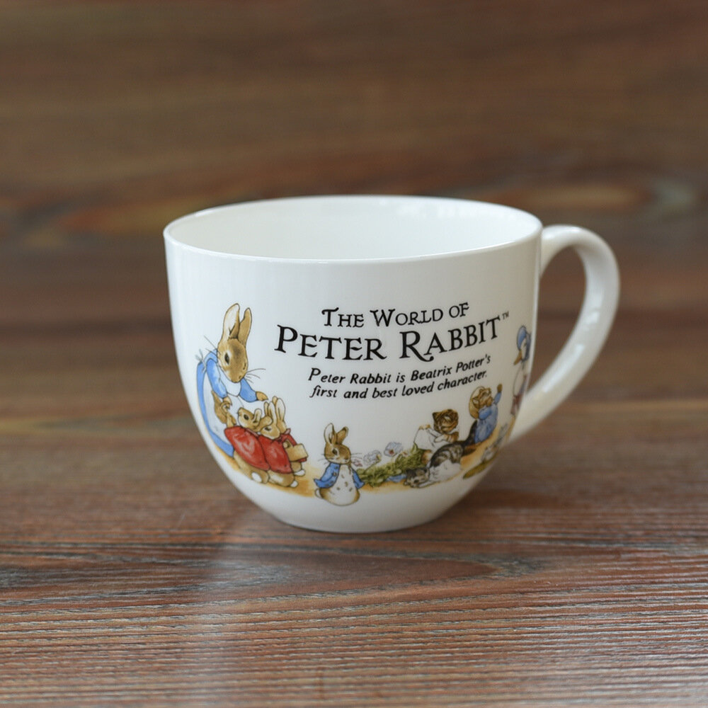 Костяная фарфоровая посуда, чашка для завтрака, чашка для молока, кружка, чашка для лапши с крышкой, ложка, чашка для воды, милый набор посуды для дома