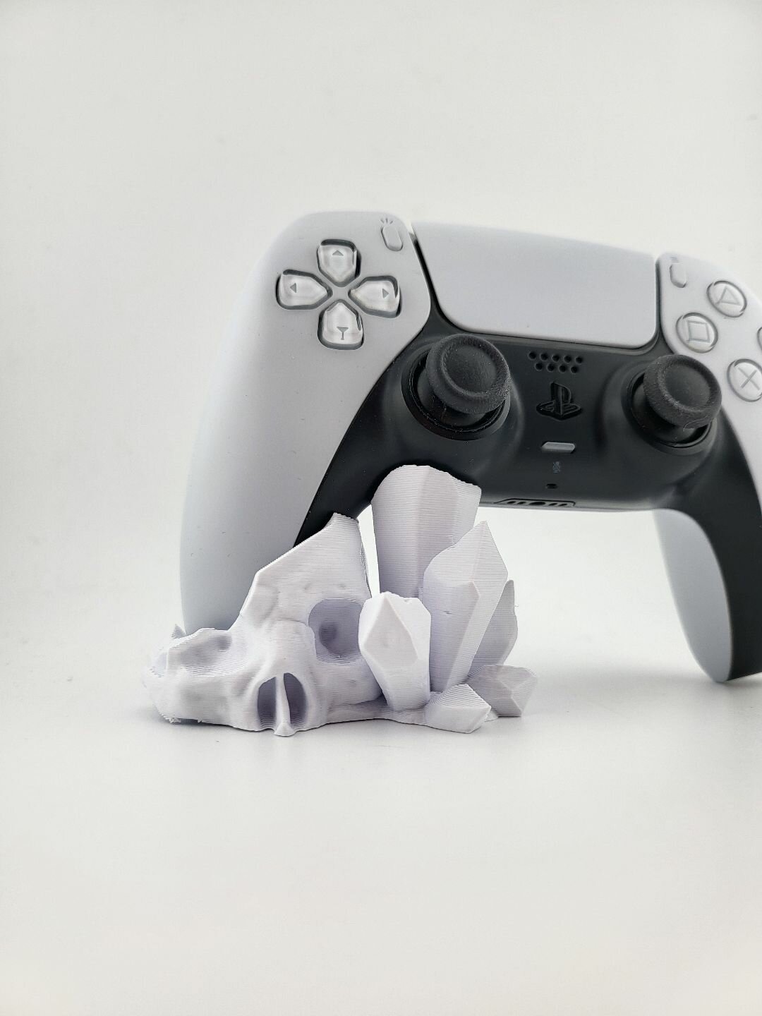 Подставка для геймпада "Skull Mini", для PS 5, белая, пластик — фото 1