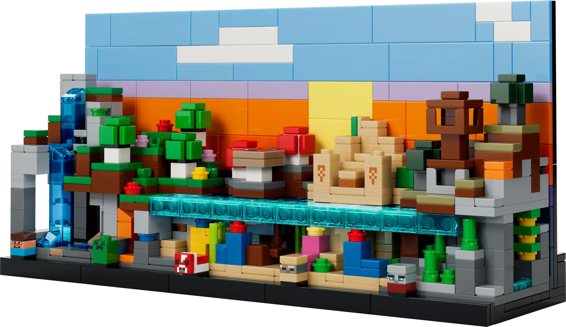 Конструктор LEGO Minecraft® 21589 Мини-биомы, разноцветный, 979 дет. — фото 1
