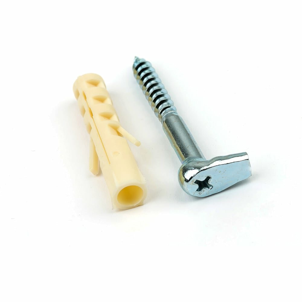 L-образный оцинкованный крюк-шуруп под крест европартнер d5,1хL40 мм, 2 шт.