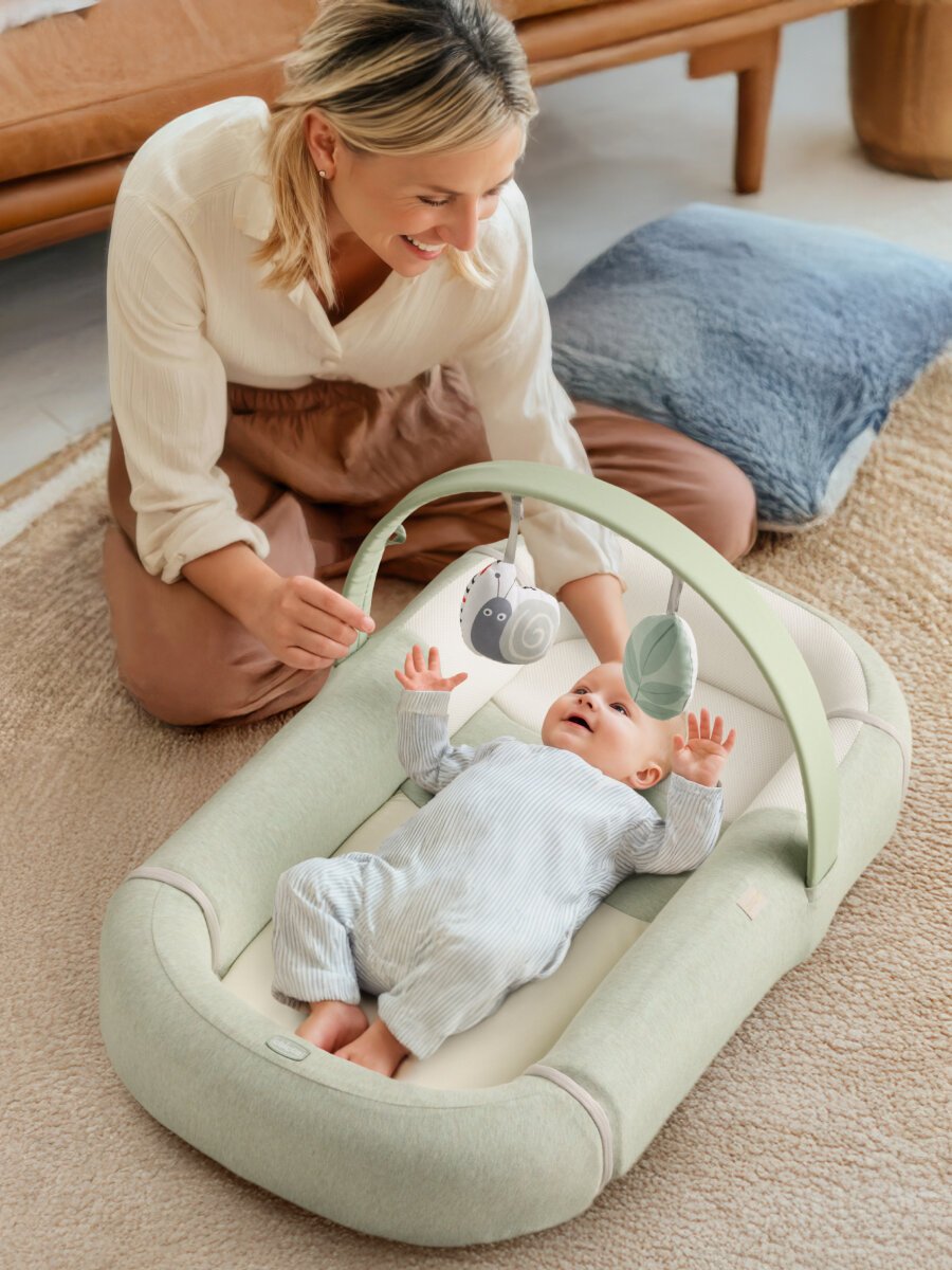 Chicco кокон для новорожденных Mommy Pod 4в1 Olive гипоаллергенный