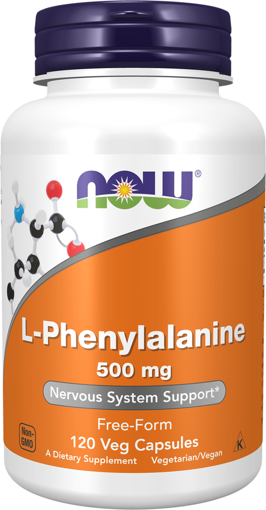 Now Foods L-Фенилаланин 600мг 120 капс (L-PHENYLALANINE 500mg 120 VCAPS)