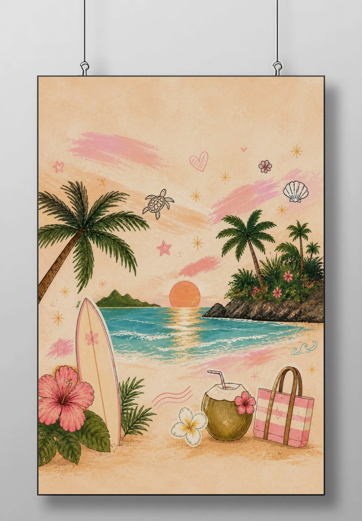 Постер / Плакат На Стену Интерьерный Летний (Summer)