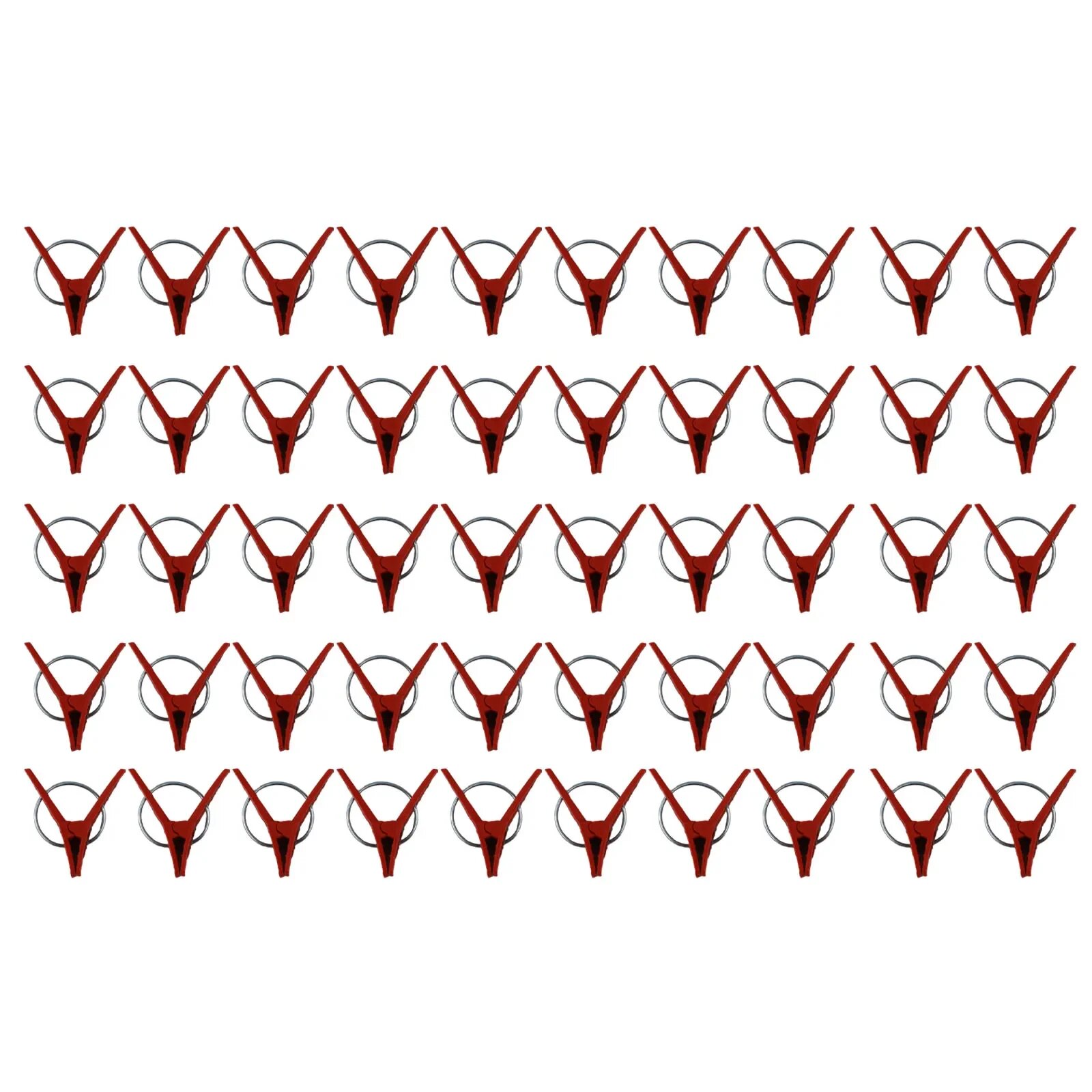Yangdex Пластиковые зажимы для прививки арбузов, flat mouth, 50 штПластиковые зажимы для прививки арбузов, flat mouth, 50 шт