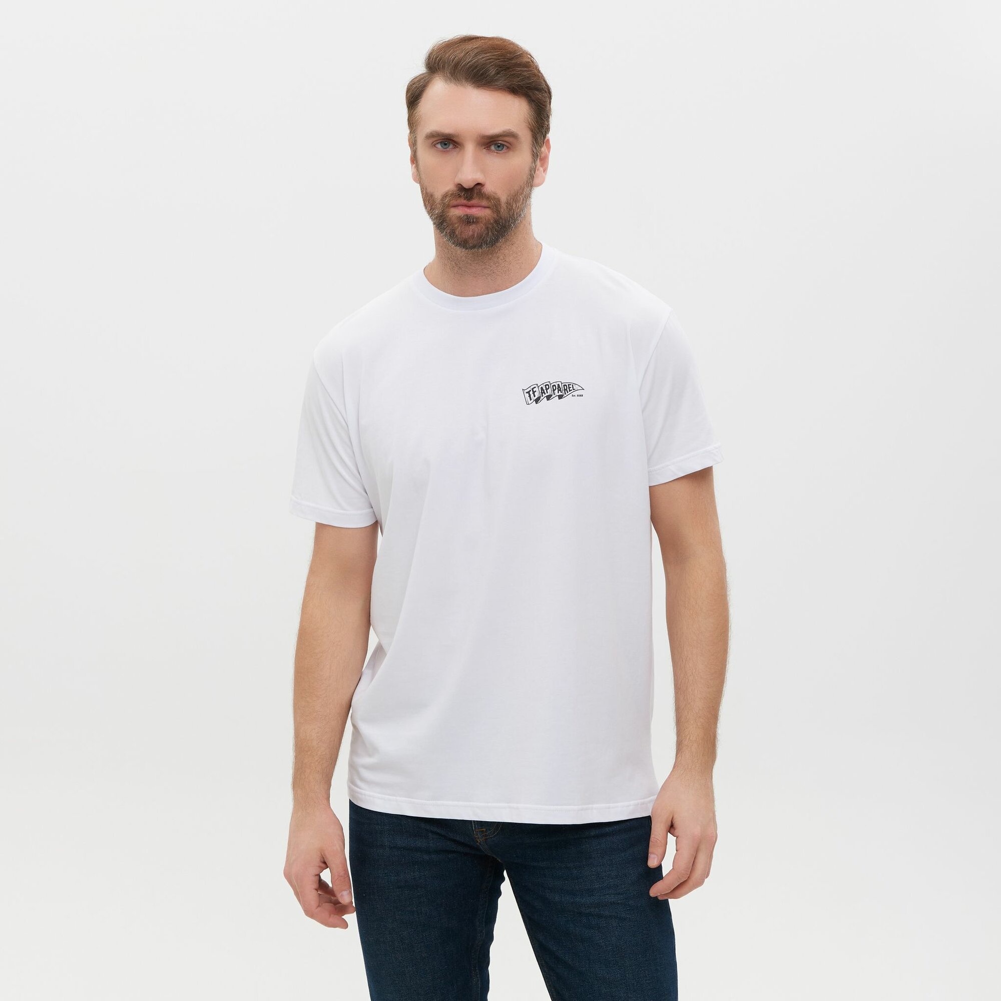 Футболка TF APPAREL, размер L, белый — фото 1