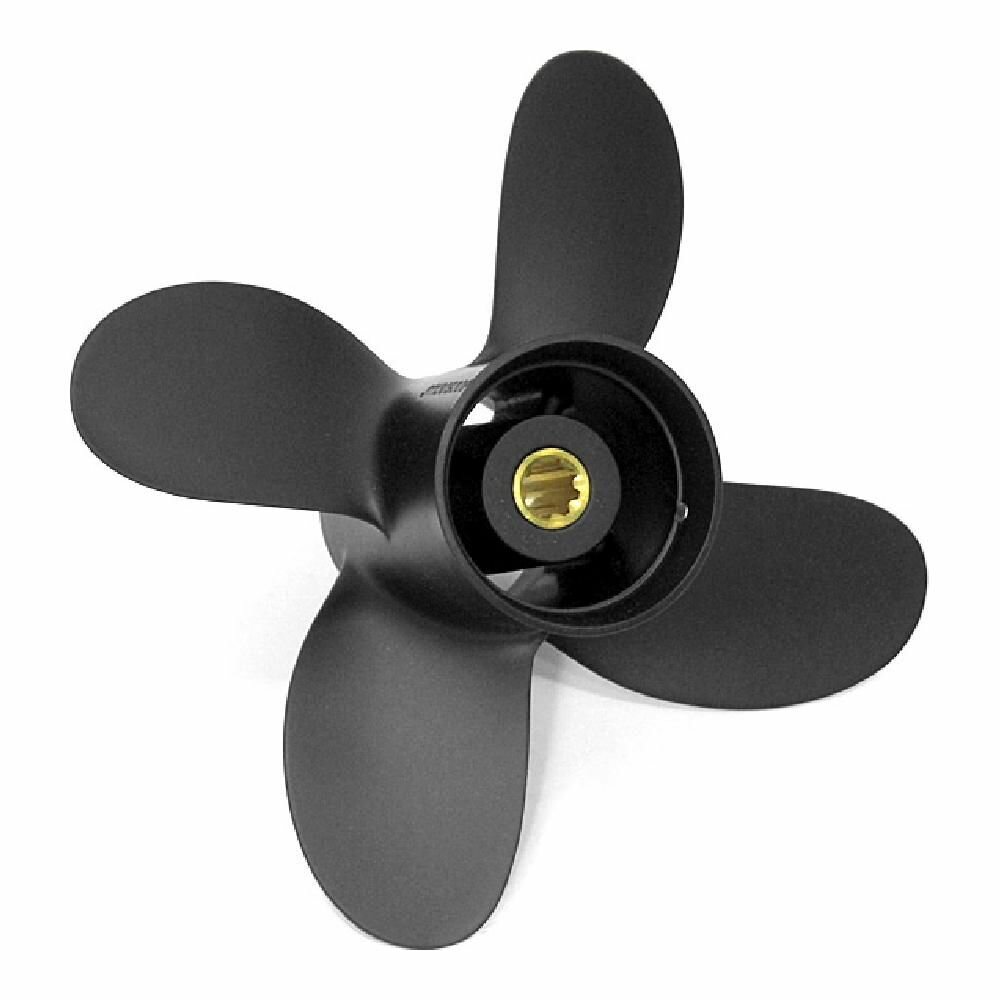 Винт 10x5 для лодочного мотора Yamaha 9.9 20 л. с, 8 шлицов, 4 лопасти, алюминиевый Skipper Ultima SK1821-4010-05