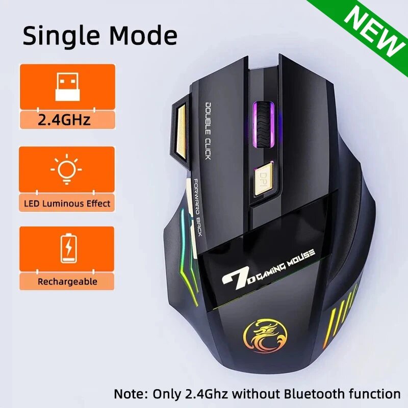 Беспроводная игровая мышь VAORLO GW-X7 NEW-Single Mode