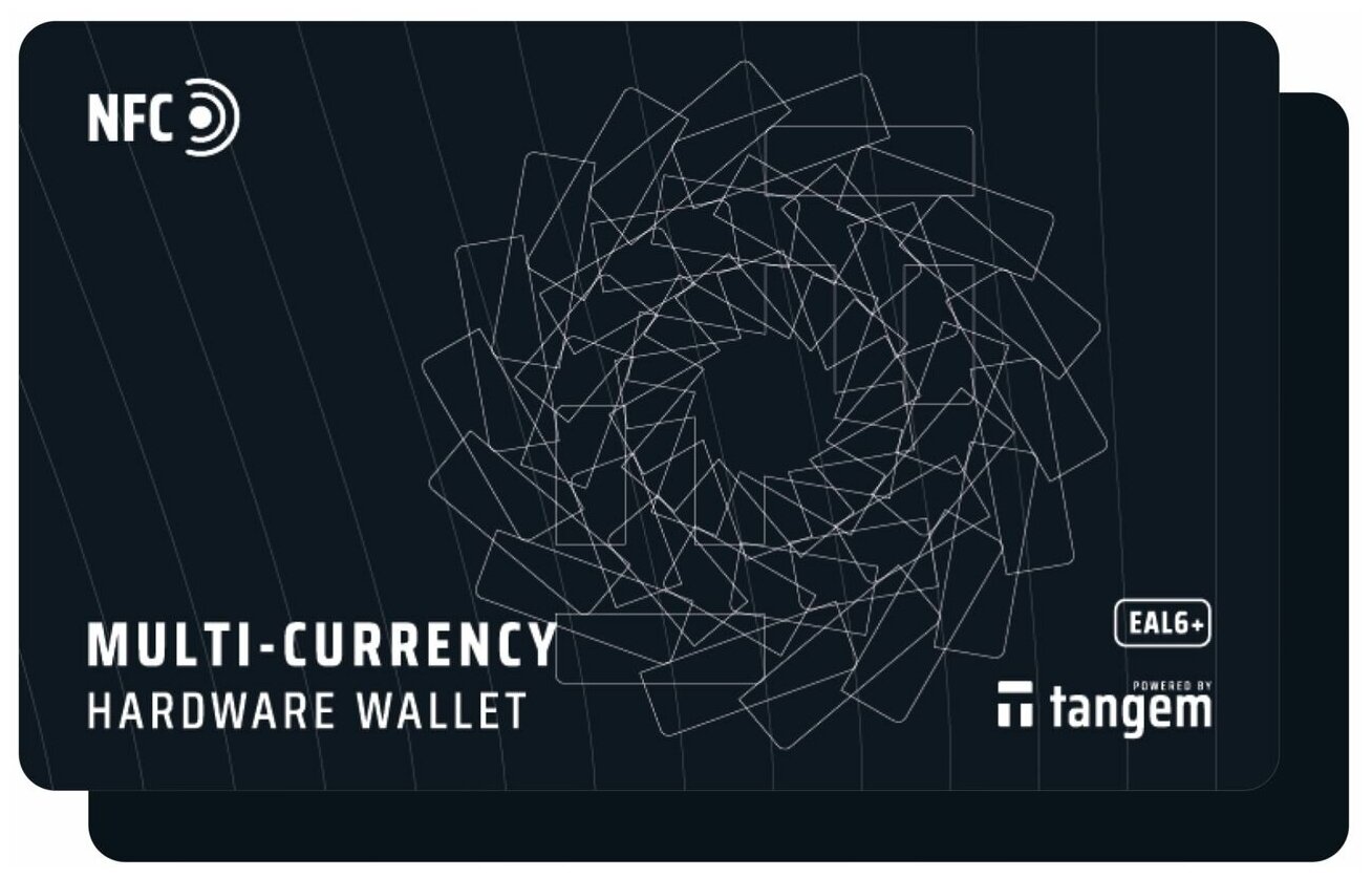 Криптовалютный кошелек Tangem Wallet набор из 2 карт