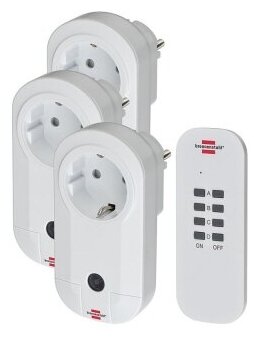 Розетки (3 шт.) с управлением от пульта Brennenstuhl Comfort-Line RC CE1 3001 (1507040)