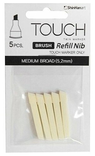 Набор перьев BROAD TIP medium скошенный наконечник 5шт