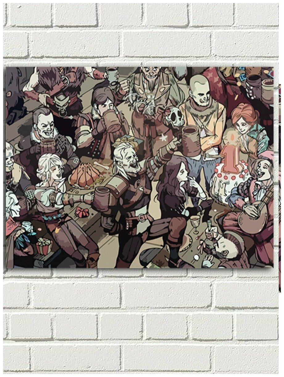 Картина по номерам игра Ведьмак (Геральт, Цири, Дикая охота) - 8206 Г 30x40