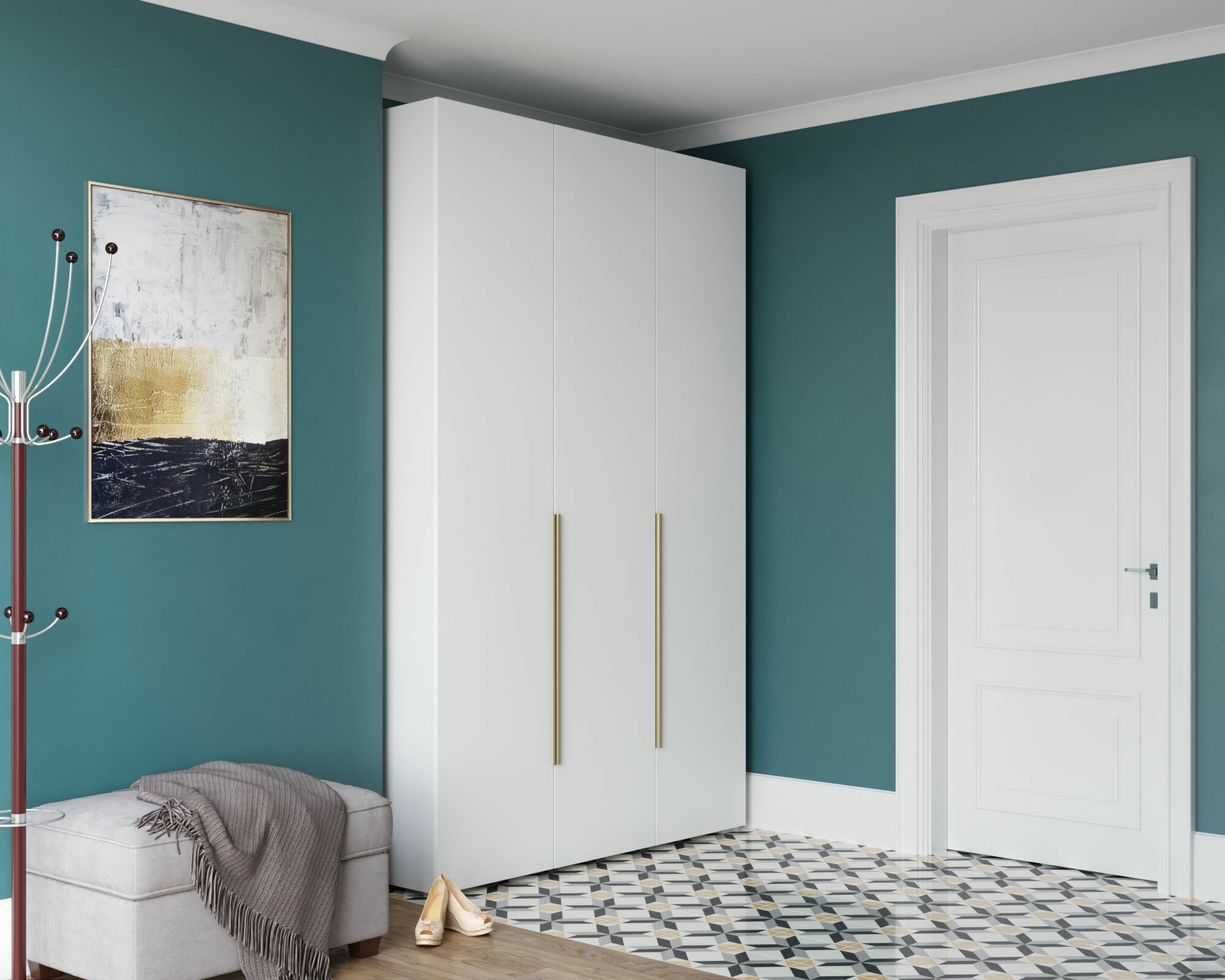 Шкаф распашной "Тиана 6" 165х240х52 Белый