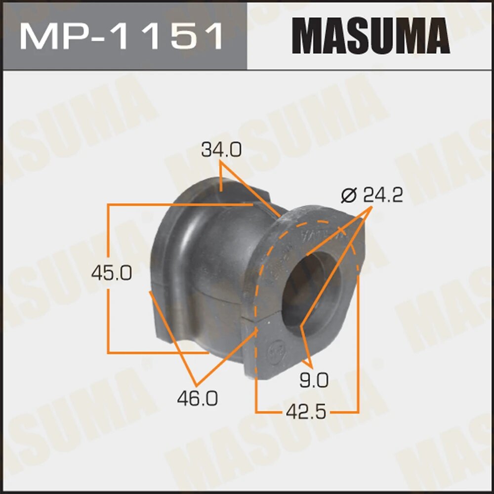 Втулка стабилизатора переднего Masuma MP-1151