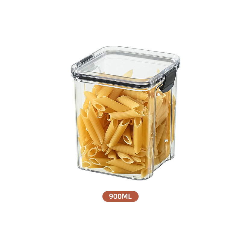 Большая уплотнительная банка крупного калибра, зерновые и зерновые, на кухне для хранения высококачественных прозрачных