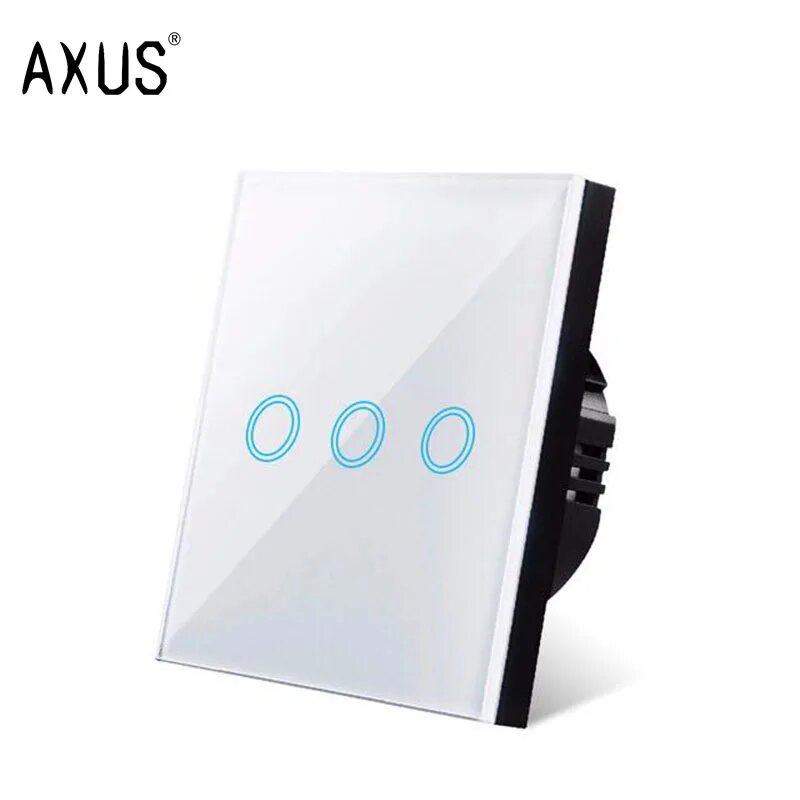 Сенсорный выключатель AXUS AC110-220V белый white touch three