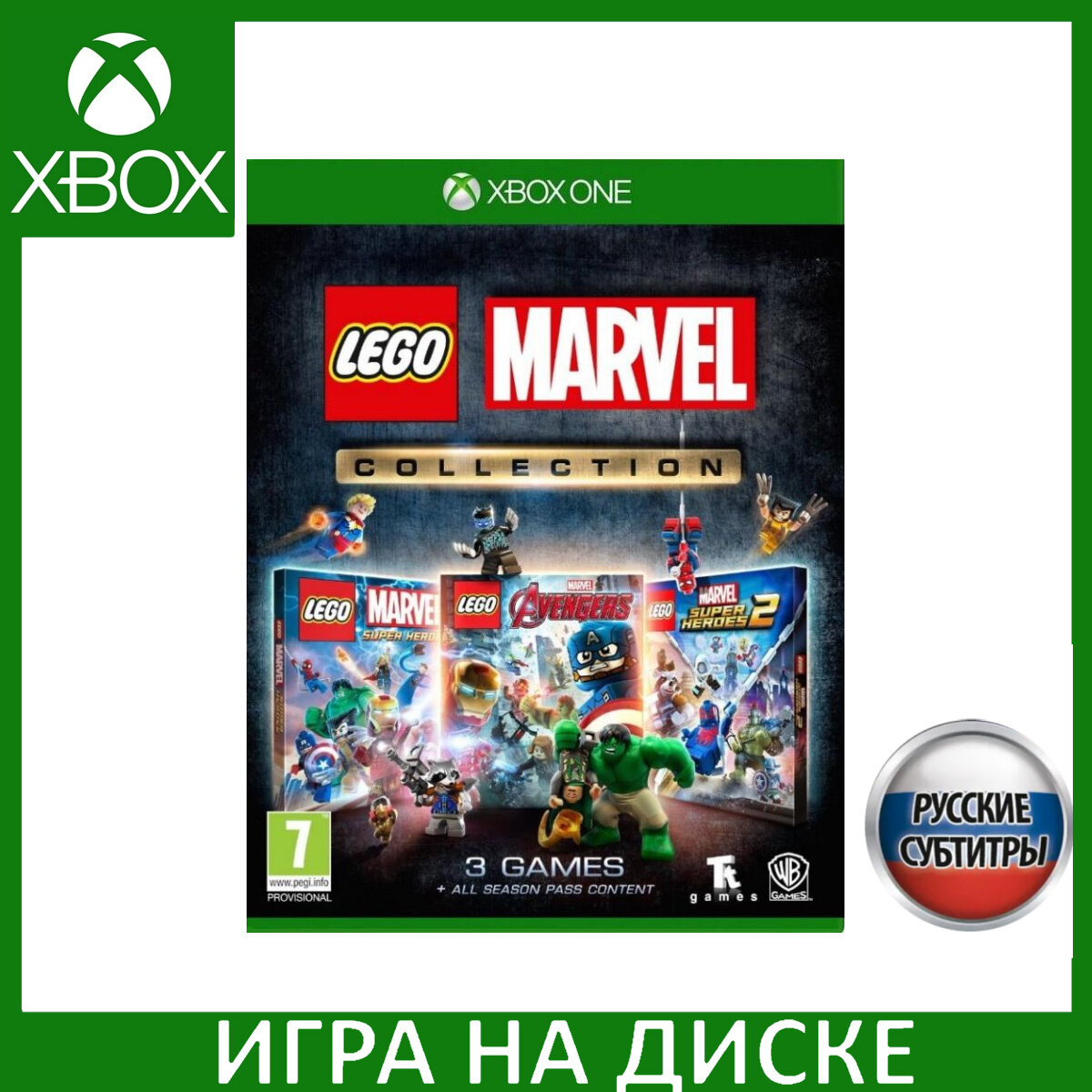 Игра LEGO Marvel: Коллекция (Collection) Xbox One Русская Версия Диск на Xbox One