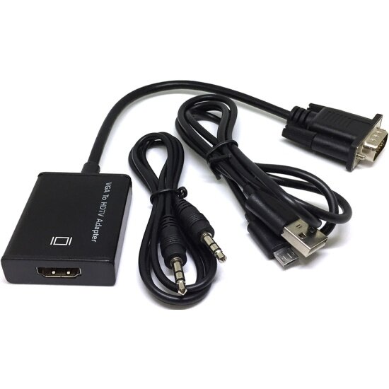 Видеоадаптер Espada VGA + 3.5mm Audio to HDMI