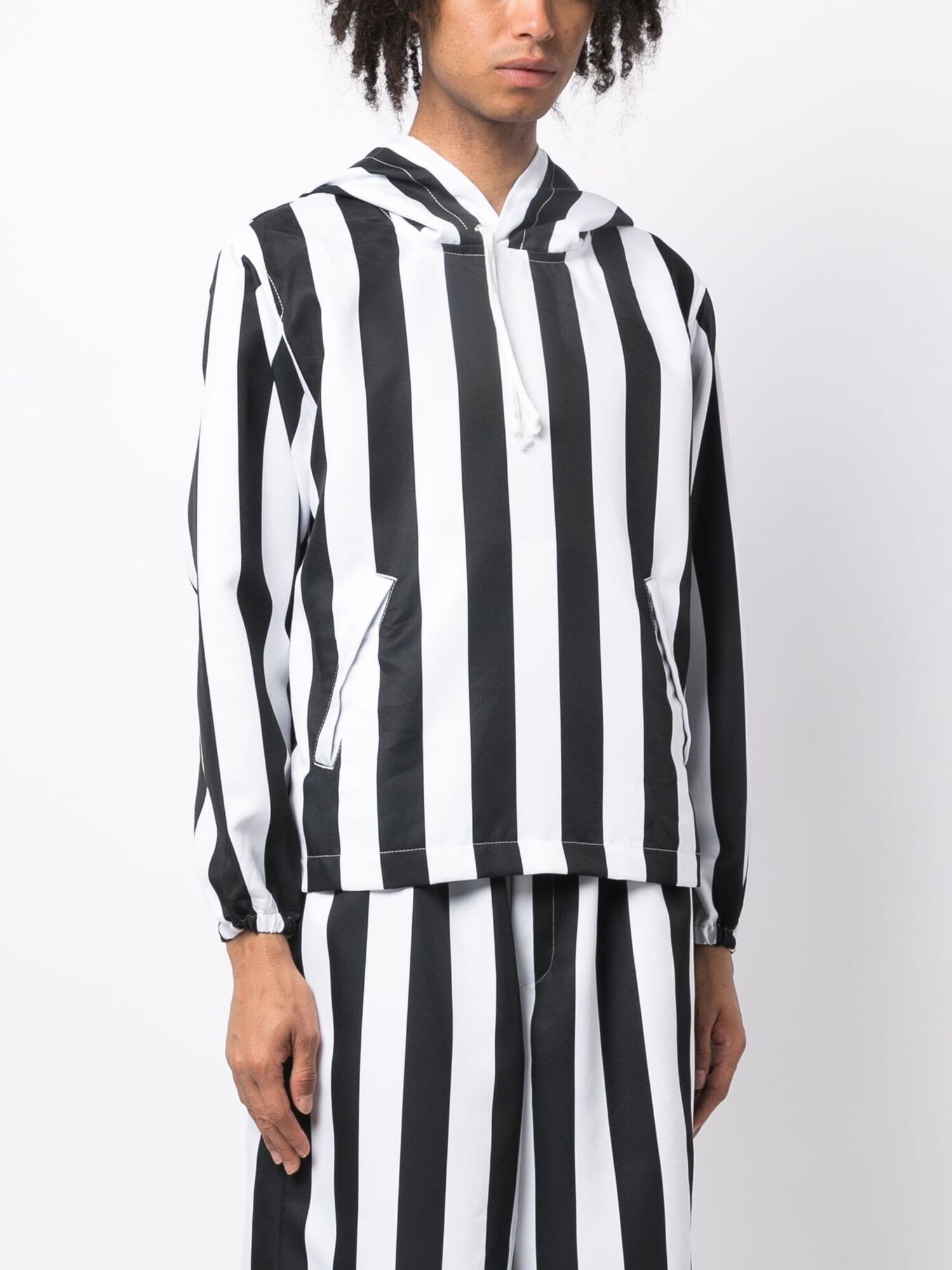 Худи BLACK COMME des GARCONS, размер 46, , бежевый/белый — фото 1