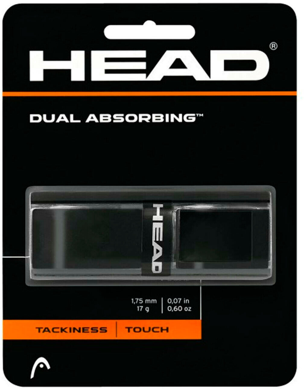 Базовый грип Head Dual Absorbing Grip BK Унисекс цвет черный