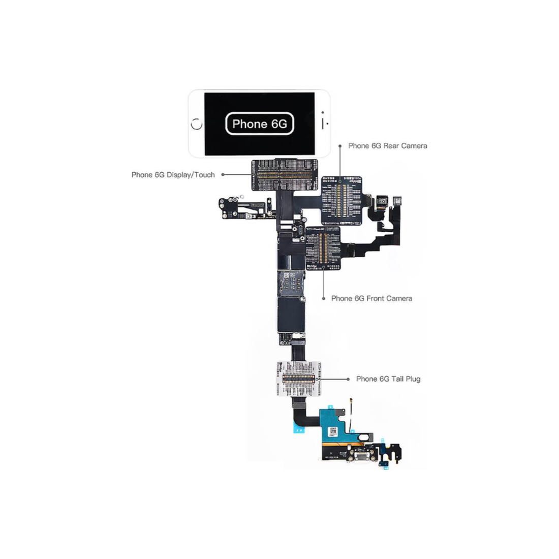 Набор шлейфов для тестирования QianLi iBridge iPhone 6