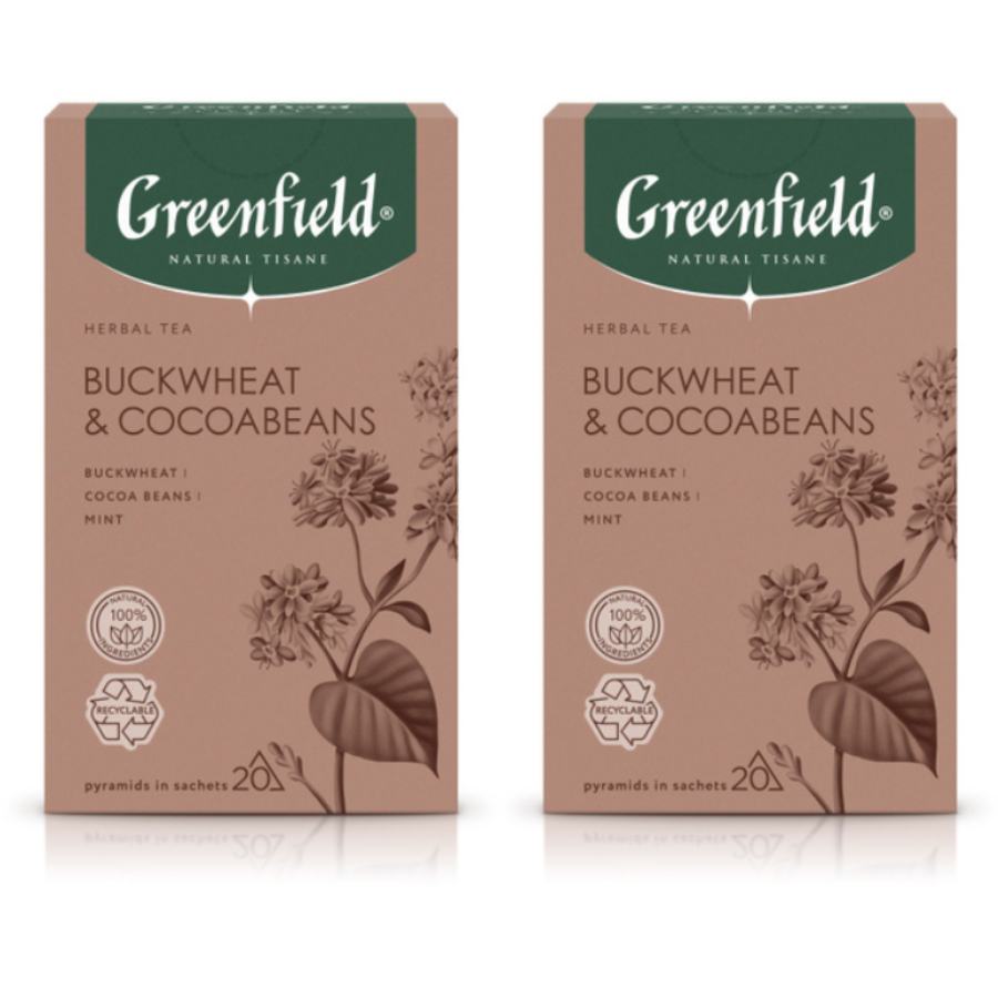 Чай Greenfield Buckwheat & Cocoabeans, 20 пир 2 штуки