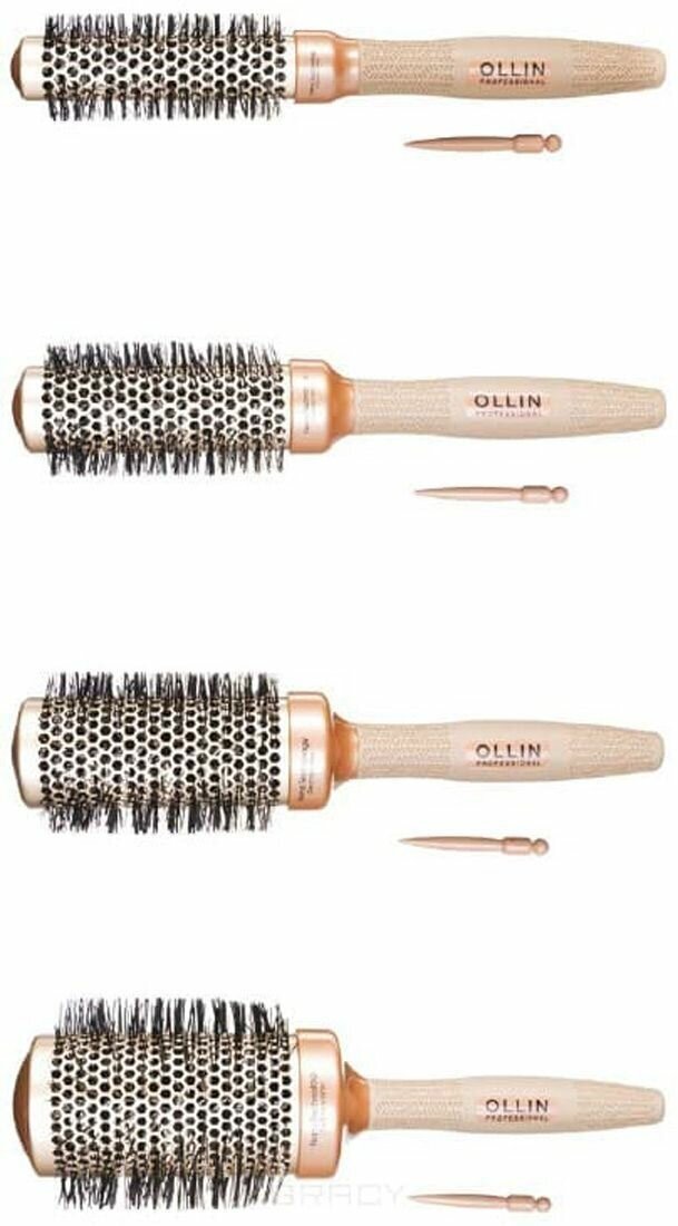 OLLIN Professional термобрашинг Gold Ceramic+Ion, диаметр 5.8 см