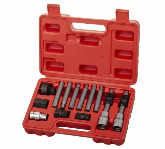 Набор инструмента для снятия/установки шкивов генераторов 18 предметов "AV Steel"