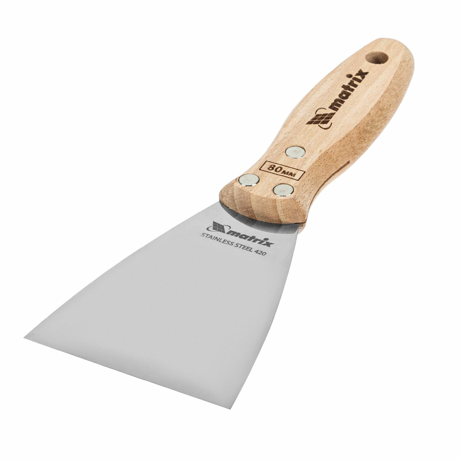 Шпательная лопатка из нержавеющей стали, 80 мм, EFP Matrix 85615