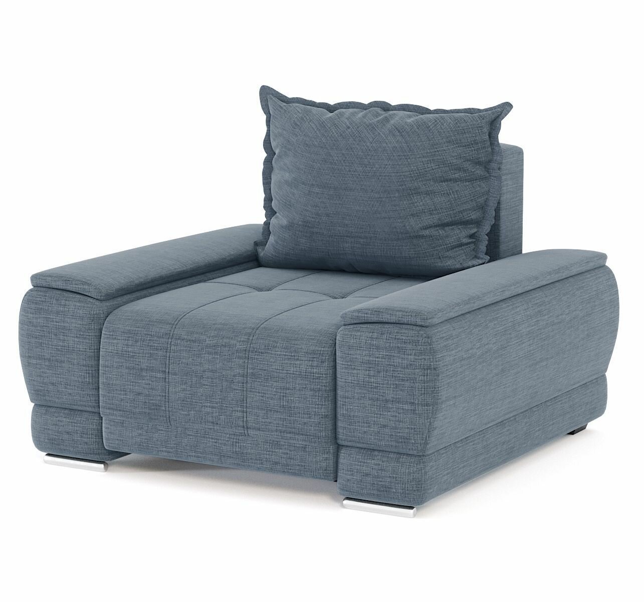 Кресло-кровать раскладное, для взрослых, Nordviks еврокнижка, рогожка Дрим Блю