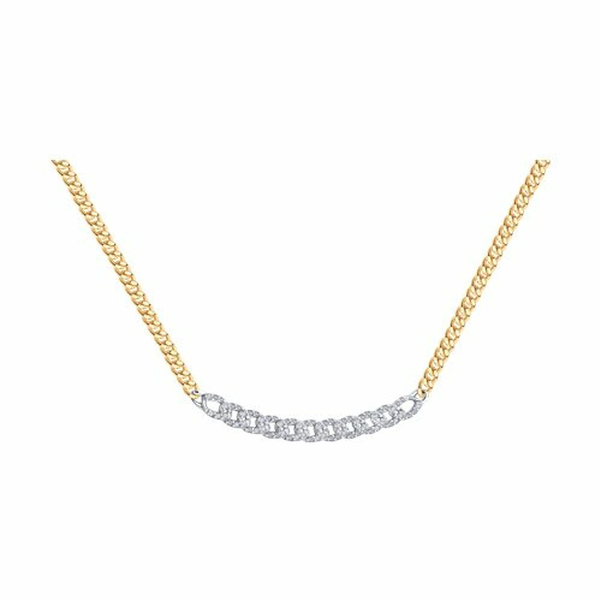 Колье, красное золото, 585 проба, бриллиант