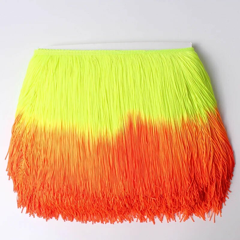 Бахрома из полиэстера 20см, 1 ярд, abei Оранжевый, 5 1Yard