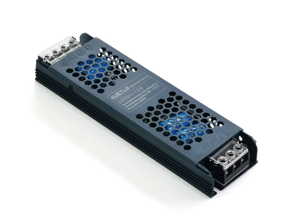 Блок питания для светодиодной ленты 24V 200W / 24В 200Вт 8.3А IP20 / ULTRA S PWR-24-200