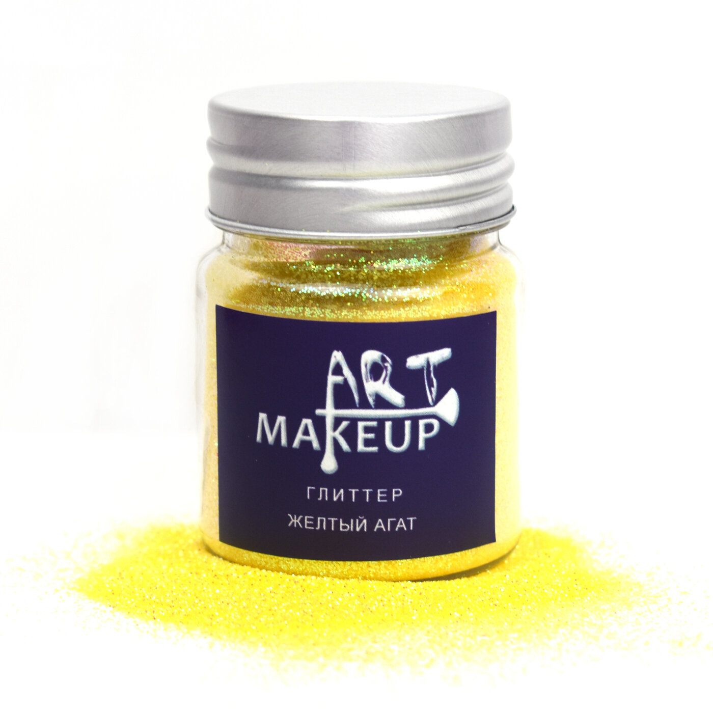 Глиттер блестки для лица и тела Artmakeup, Желтый агат