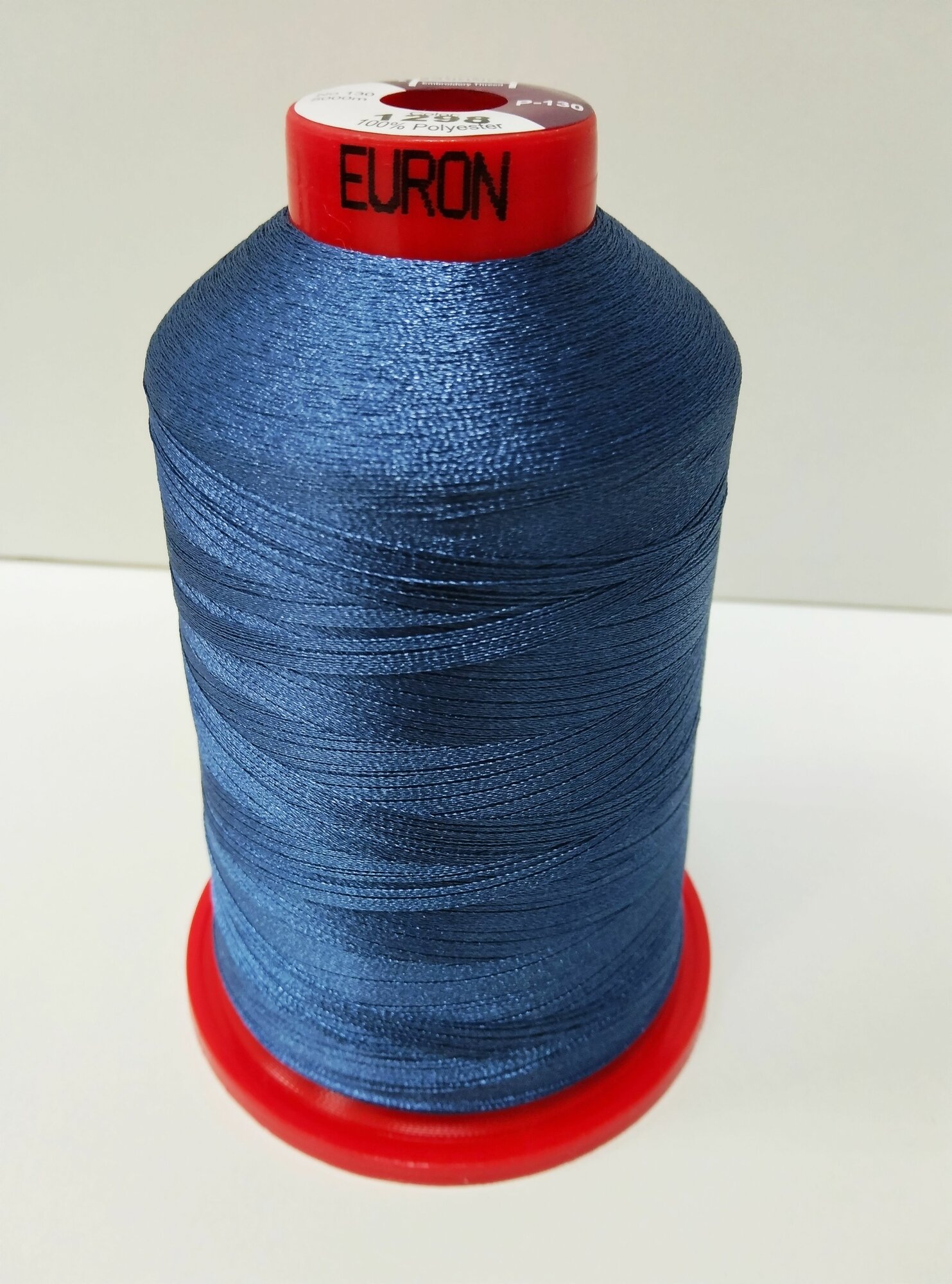 Нитки вышивальные Euron Р-130 №130 5000м, полиэстер, Цвет-1298 темно-синий