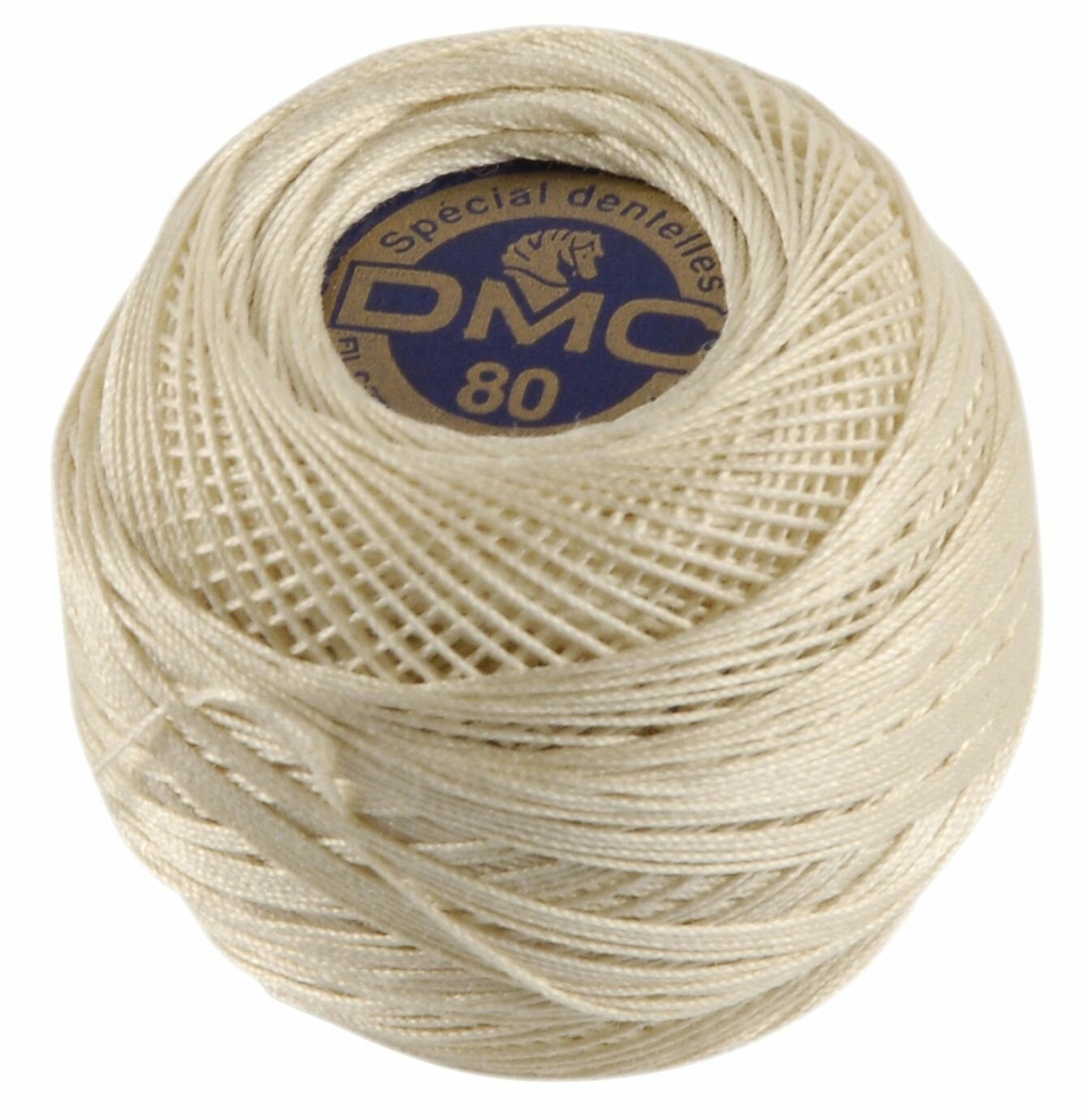 Нити DMC Dentelles для вязания кружева, 100% хлопок, 5 гр. (90 м.), цвет: 712