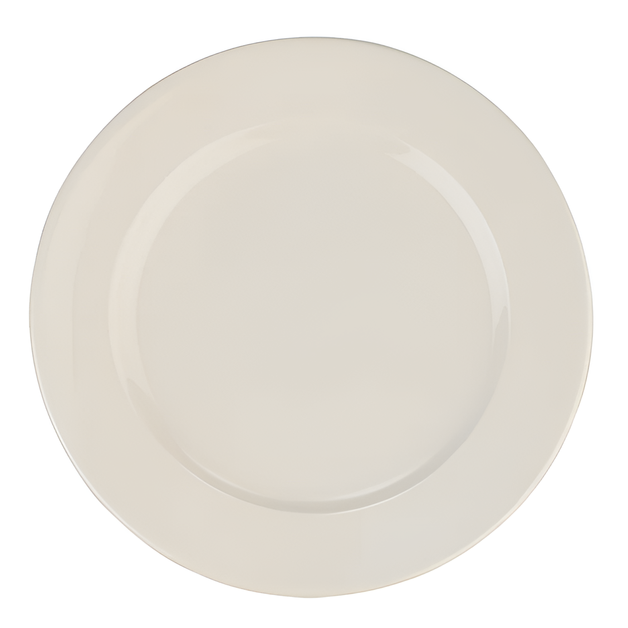 Набор тарелок 4 штуки, серия White, диаметр 23 см, фарфор, белый, Bonna