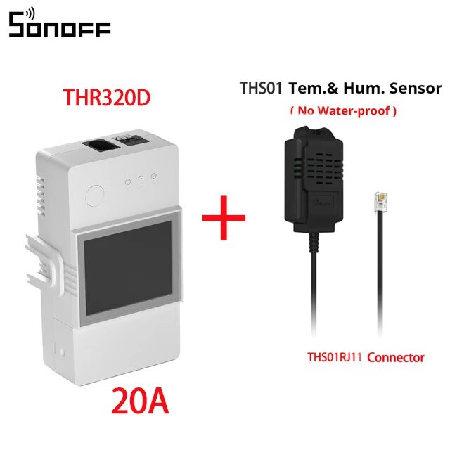 SONOFF THR320D + THS01 Комплект