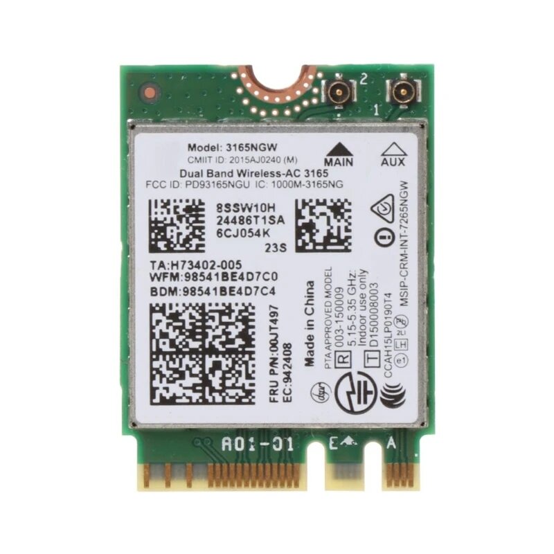 Беспроводная сетевая карта Intel 3165NGW для Lenovo ThinkPad