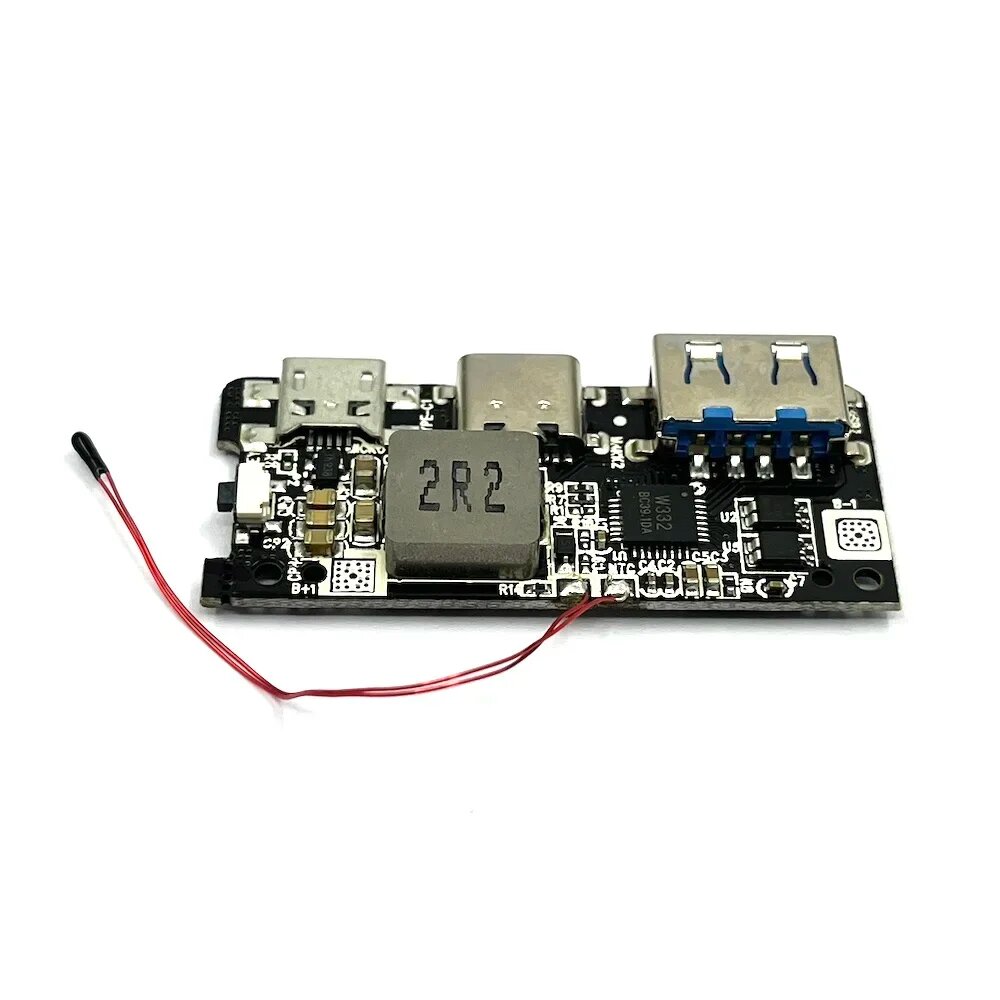Печатная плата USB Type-c QC 3,0 для быстрой зарядки литий-ионных аккумуляторов 3,7 в, макс. 18 Вт, 5-12 В постоянного тока, модуль быстрой зарядки «сделай сам»
