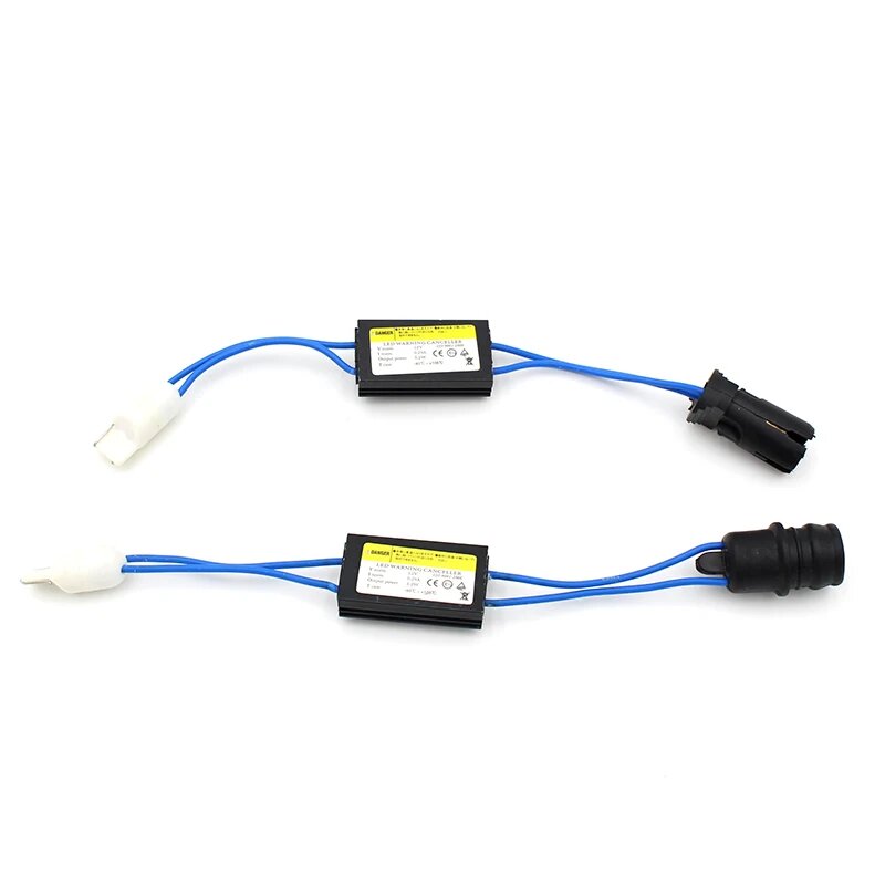 2 шт. светодиодный декодер сигнального датчика 501 T10 W5W без Canbus OCB, резистор постоянного тока 12 В