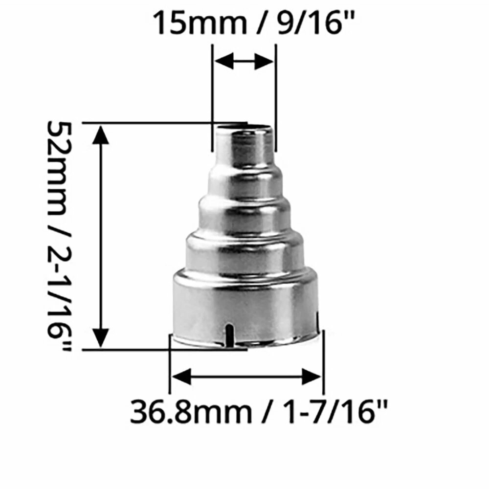 Сварочное сопло Nozzle 1, 15x36.8x52 мм